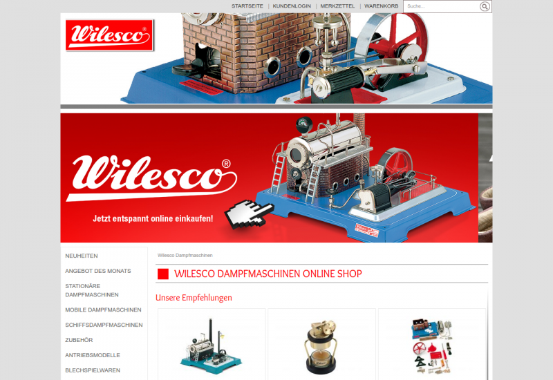 Wilesco - Referenz - Gambio GmbH
